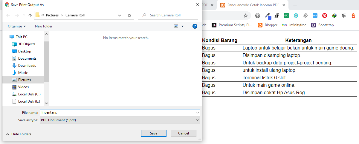 Cara Membuat Cetak Laporan PDF Di PHP Dan MySQLi