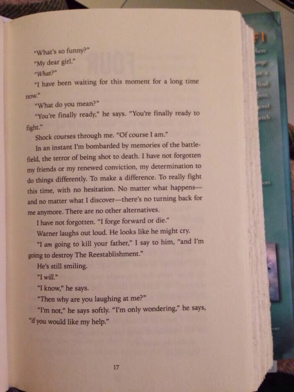 A Walk on Words : Excerpts from Ignite Me by Taherah Mafi!