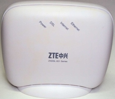 Doctor Modem: ZTE ZXDSL 831 series