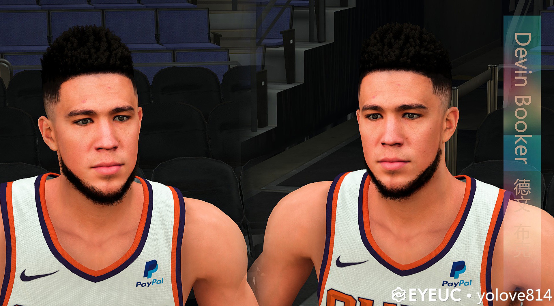 Devin Booker Cyberface and Body Model By YOLOVE814 [FOR 2K21]