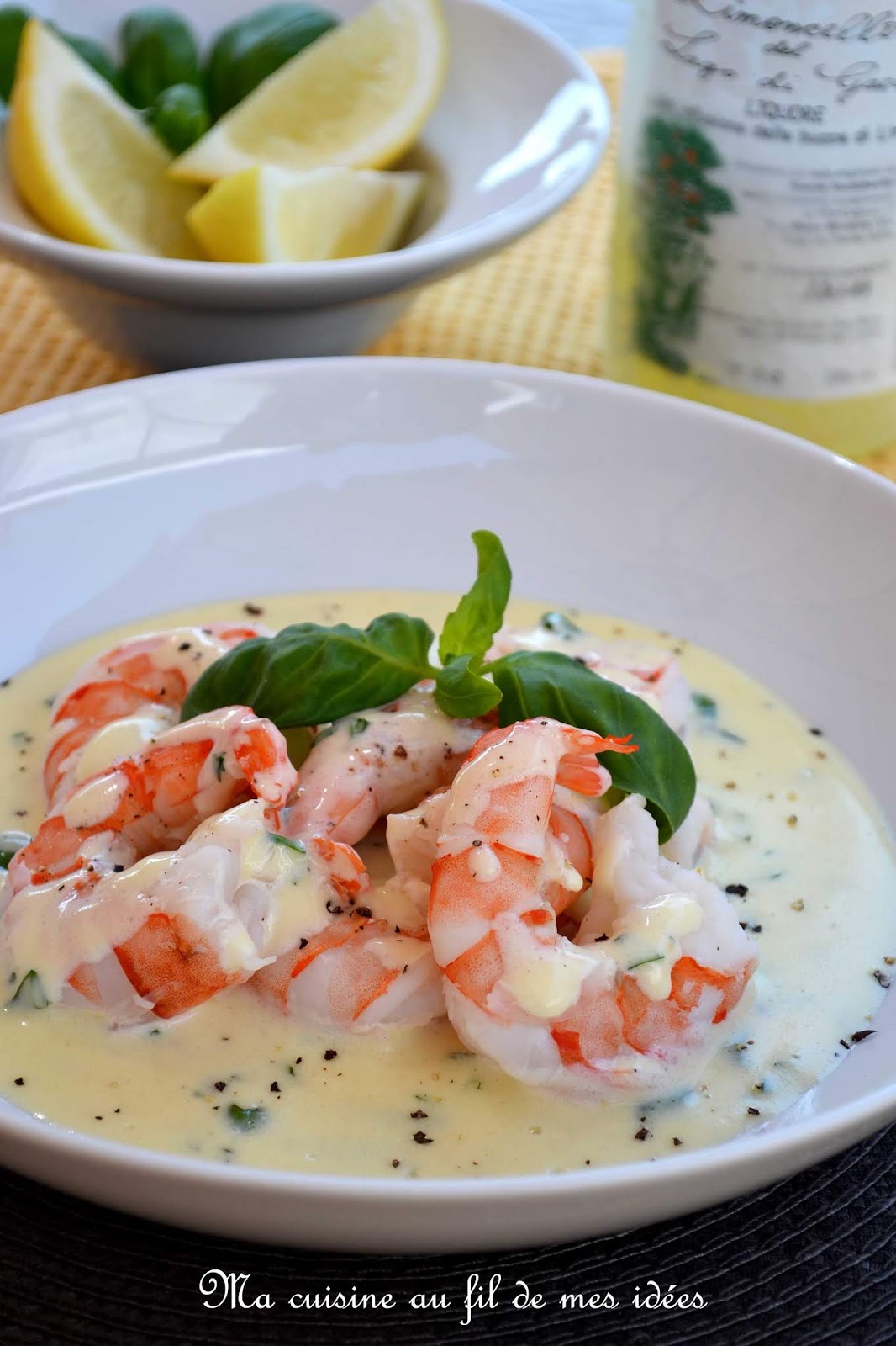 Ma cuisine au fil de mes idées...: Scampis grillés sauce crémeuse au ...