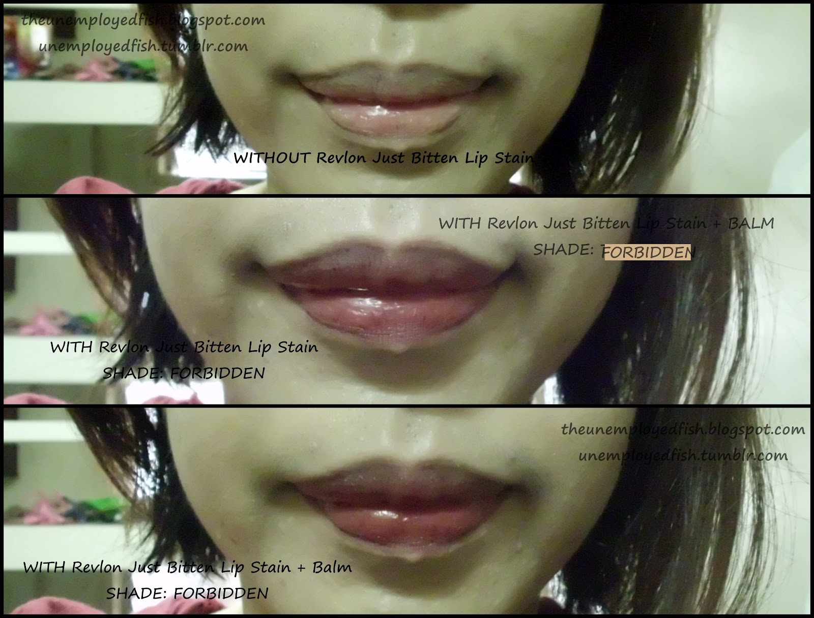 The Unemployed Fish: REVIEW: Revlon Just Bitten Lip Stain + Balm