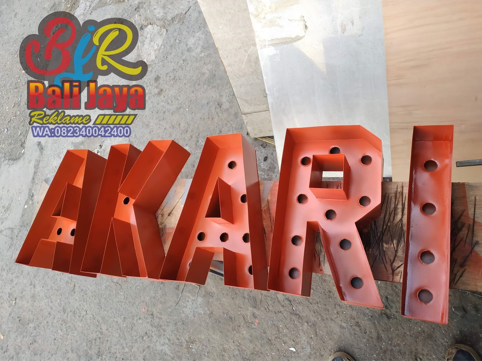 HURUF TIMBUL BOHLAM GALVANIS STAINLIS ACRILYK,KUNINGAN,3D LETTER,LETTER ...