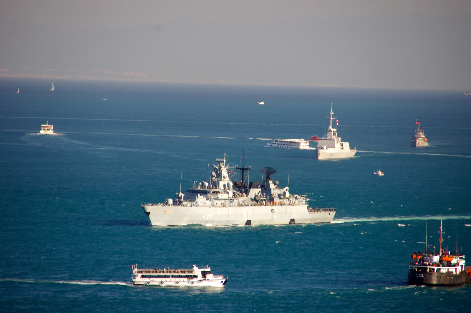 WARSHIPS ON THE BOSPHORUS: F 217 BAYERN-BRANDENBURG CLASS FRIGATE OF ...