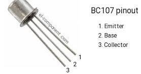 What is the difference between an SL100 transistor and a BC107 transistor?