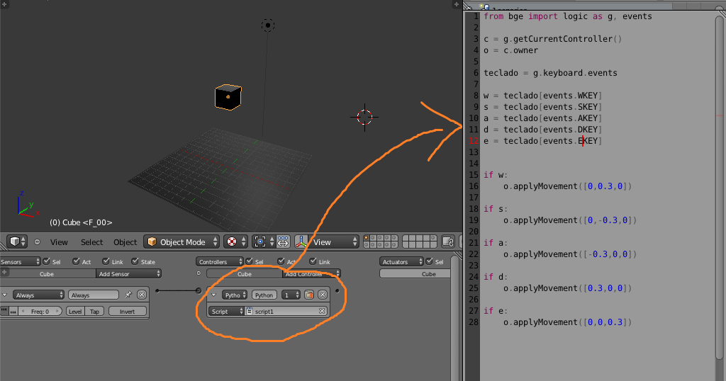 BLENDER UPBGE: 17=BLENDER BGE SCRIPT