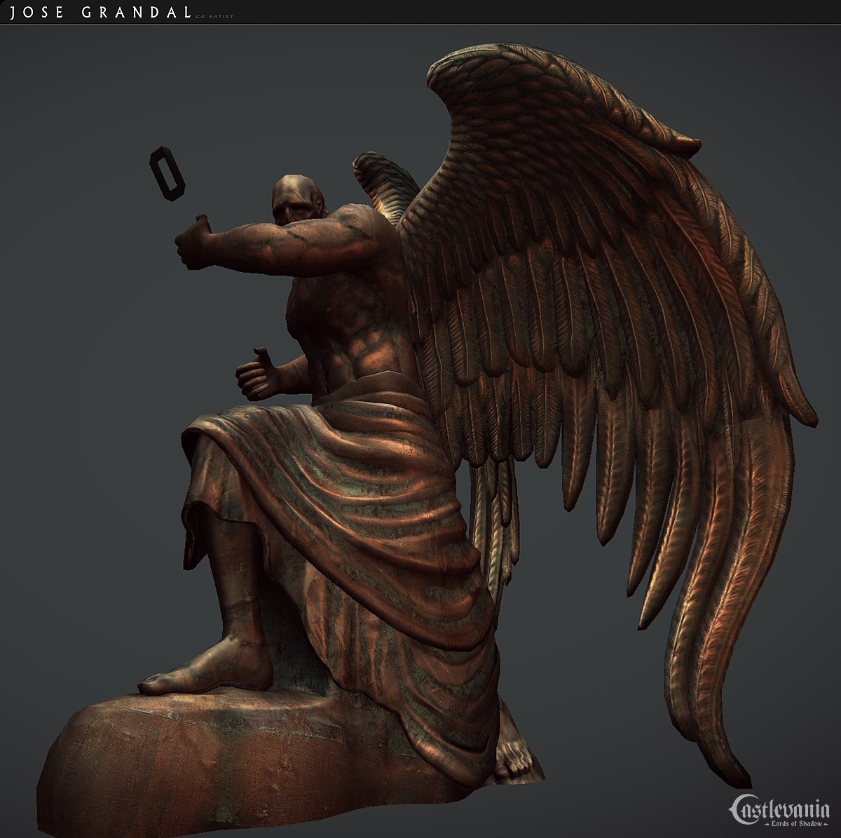Jose Grandal Portfolio: Castlevania: Lords of shadow. Bronze statue