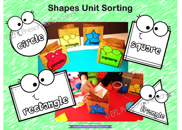 ESL/EFL Preschool Teachers: Shapes Theme Book and Games for ...