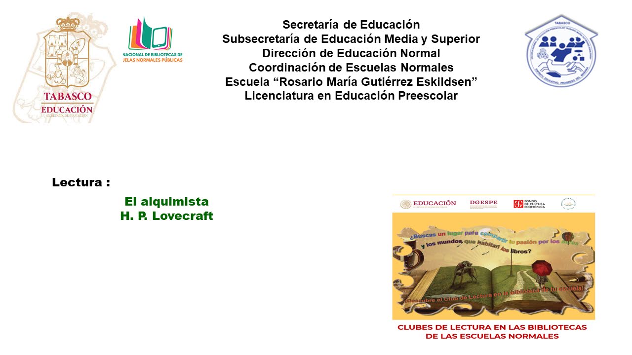 CLUB DE LECTURA ESCUELA NORMAL PREESCOLAR