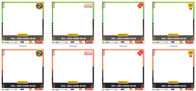 50 Template Frame Foto / Template Bingkai Foto Produk Gratis ...