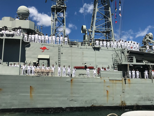 Welcome Home HMAS Newcastle - Aussie Hero Quilts (and Laundry Bags)