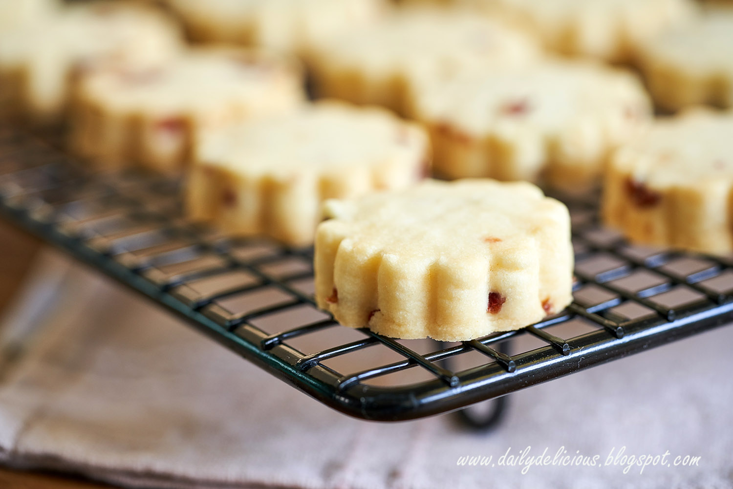 dailydelicious: Cranberry Shortbread