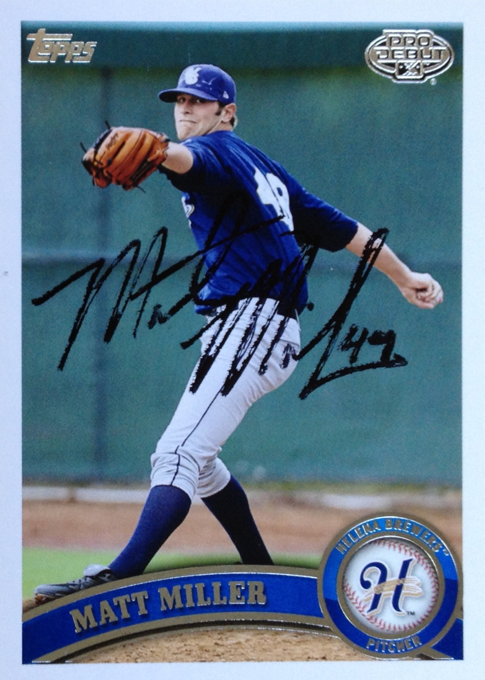 Jackson's Autographs: TTM Success Matt Miller (5/16/2013)