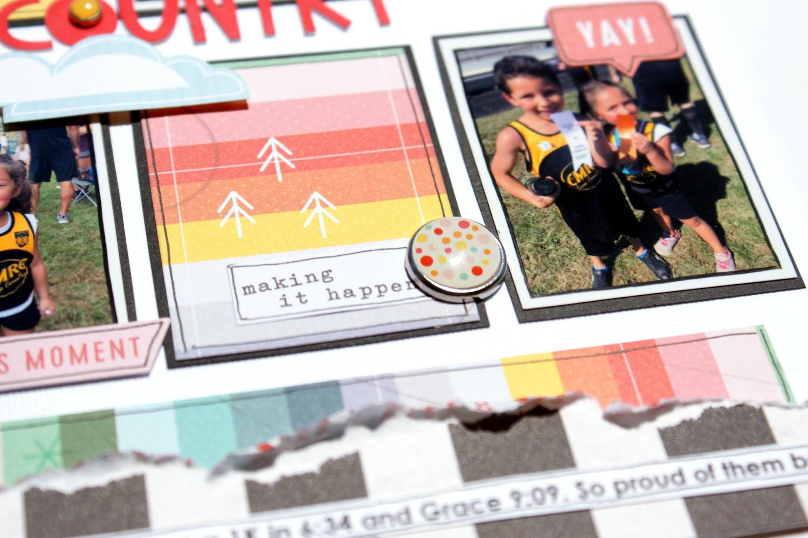 Little Scraps of Magic: Cross Country | Paper Issues 30 Days of ...
