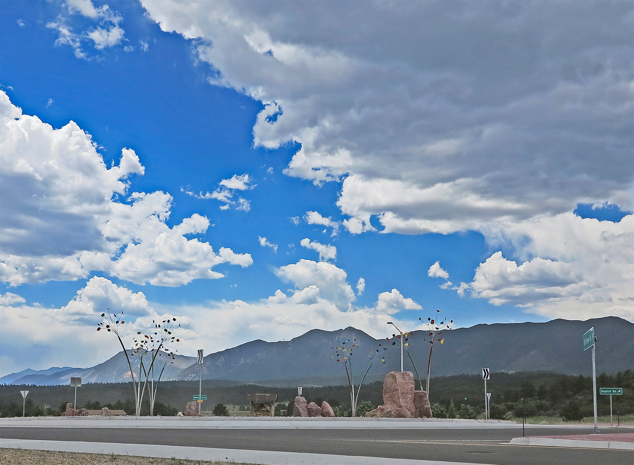Reven Marie Swanson, Sculpture: Aspen Grove in the Roundabout