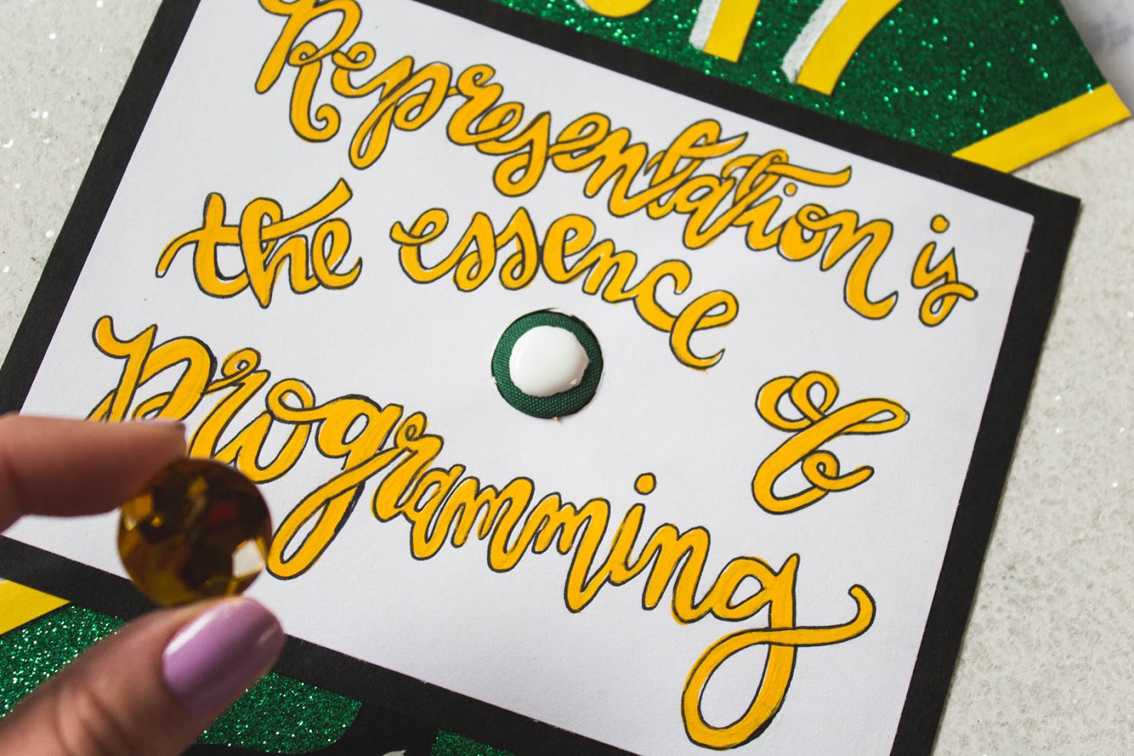 MidwestMermaidArt DIY: How to Attach Your Graduation Cap Decoration ...