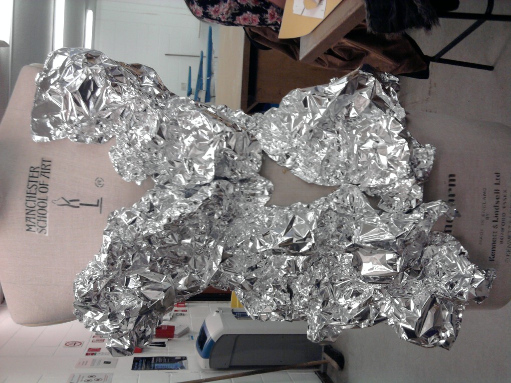 Textiles In Practice: Joanna Dyas: Tin Foil Rock Samples