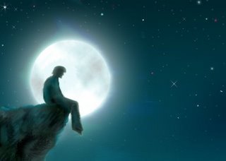 Alone with Moon | Wallpaper - Wallpapers 789