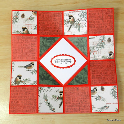 Beccy's Place: Tutorial - Origami Square Fold Card