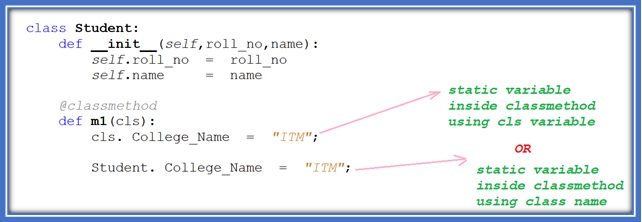 Python Oops Tutorial 6types Of Variableinstance And Static And Local Varaible Gravity4tech