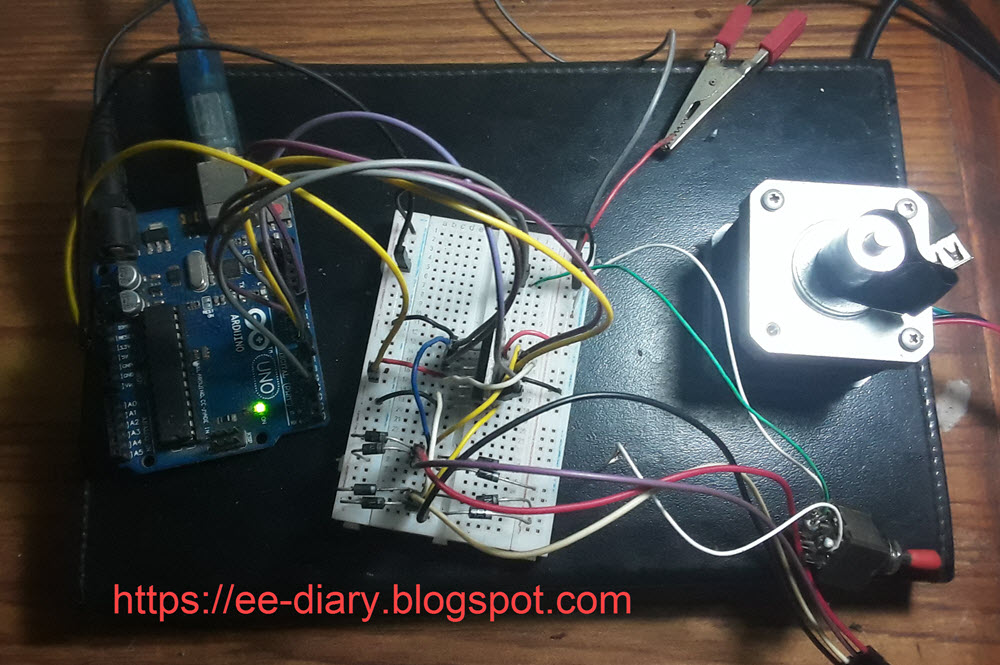 Half Drive Stepper Motor Control Using Arduino Ee Diary