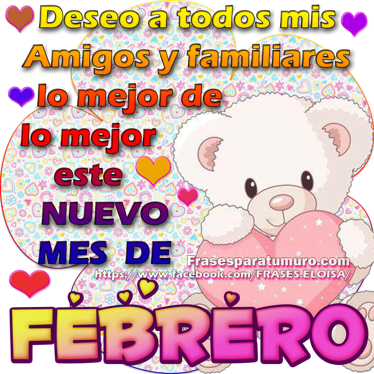 Calendario Del Mes De Febrero