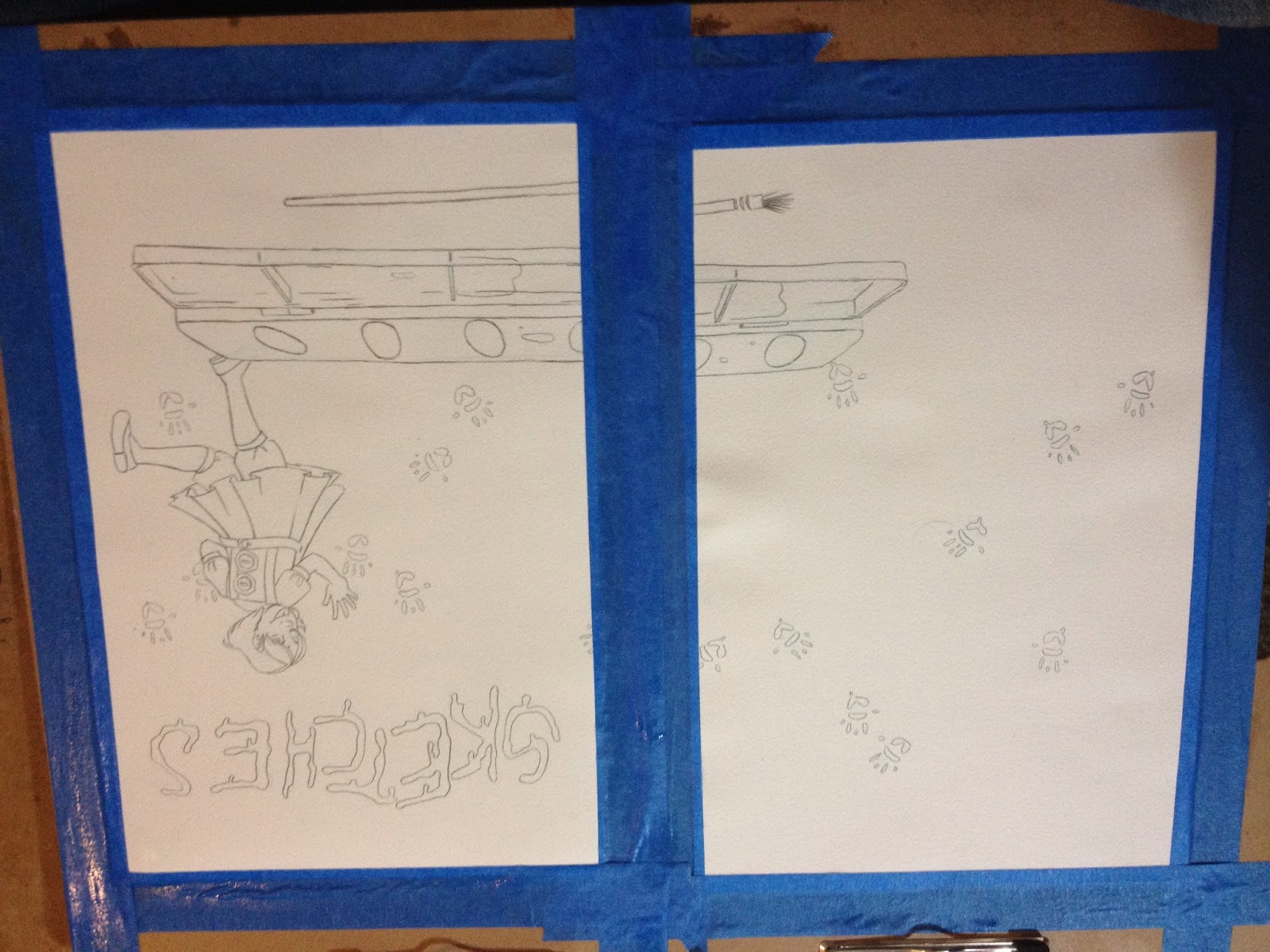 Painting a Double Page Spread