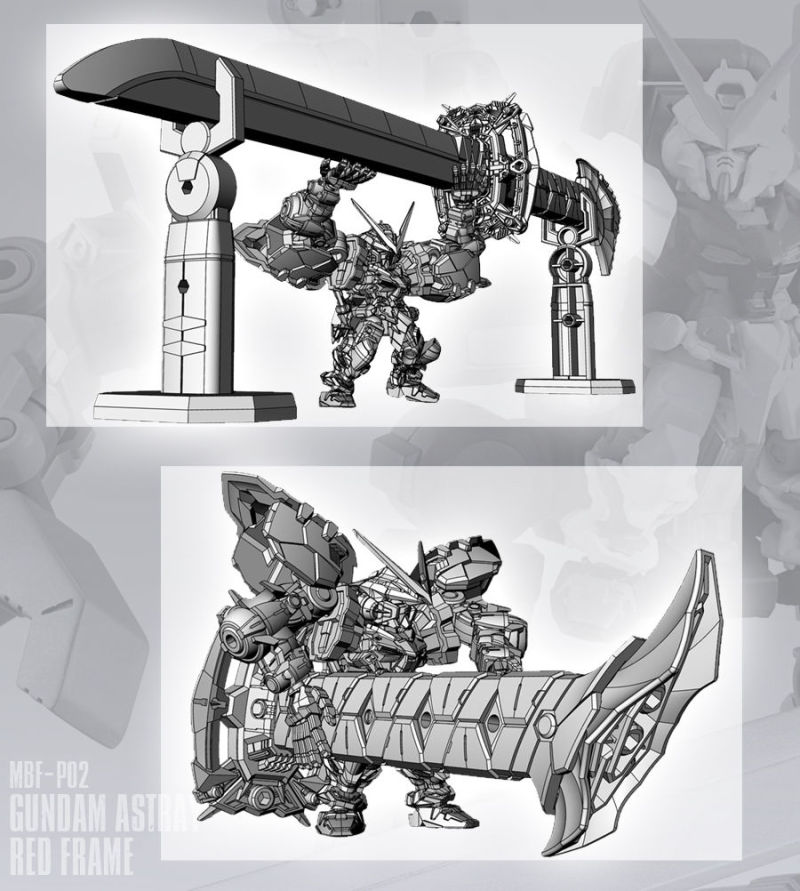 【MSE EX32 異端鋼彈紅 高出力乘載裝備】【閃光的哈薩威 HG 梅薩F02型&指揮官機】 - 卡通漫画