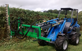 FarmerHelper: Front Loader & Skidder Mounted Land-clearing Hedge Cutter