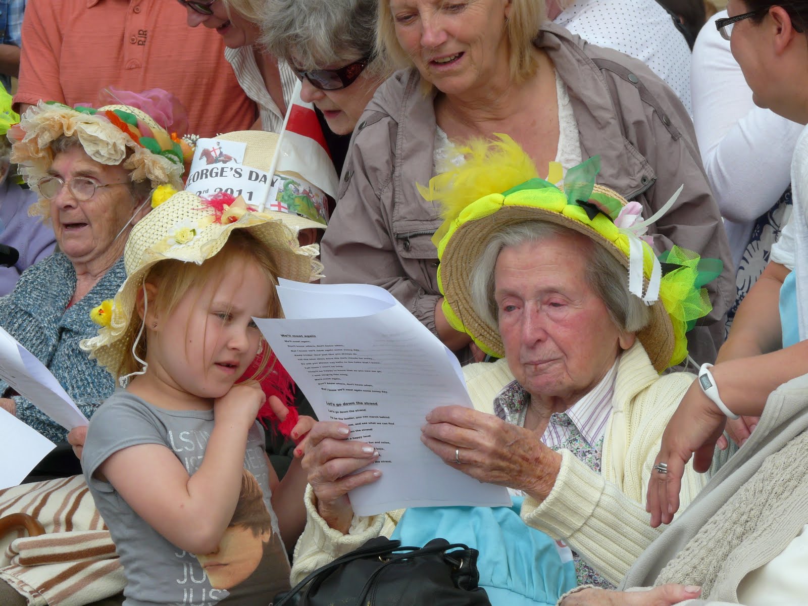 Saltburn by the Sea: Easter bonnets - complete with frills!