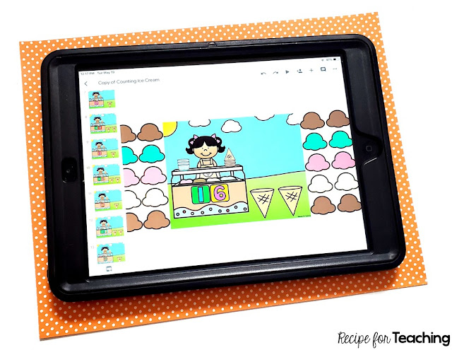 Counting Ice Cream - Recipe for Teaching