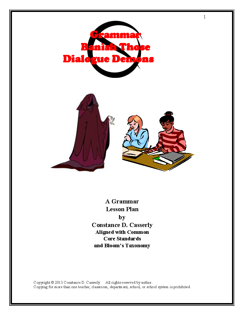 TEACH IT WRITE : Write Right: Banish Those Dialogue Demons