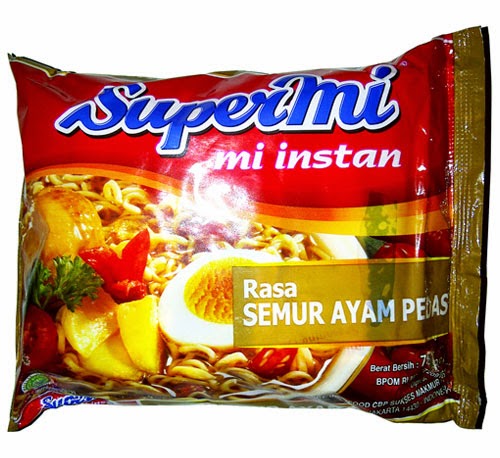 Mie Instant Supermi dan Jenis-jenisnya - Komposisi Produk