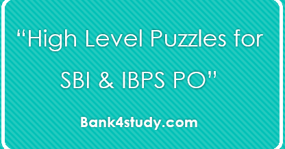 High Level Reasoning Puzzles for Bank PO Exams Set 48
