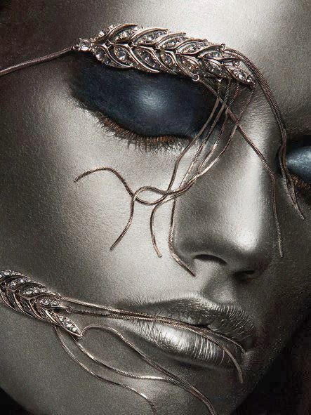 Beautiful colorful pictures and Gifs: Woman Silver creative photography ...