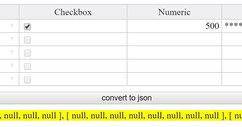Angular Third Party : create an editable table using Handsontable
