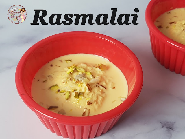 Soft, Spongy and Delicious Rasmalai / शाही रसमलाई - Aaichi Savali