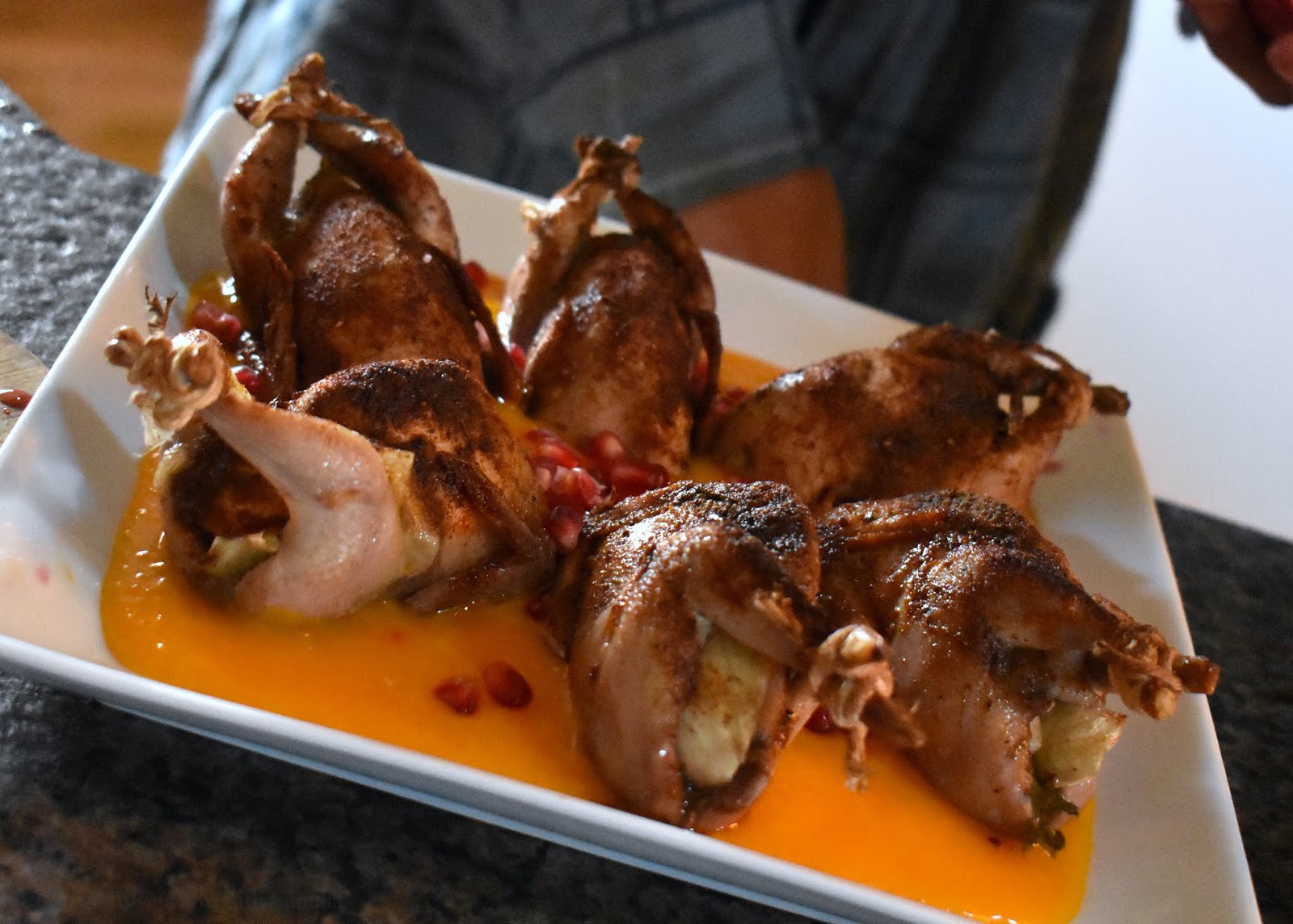 Bejeweled Roasted Quail #ChefsSecret