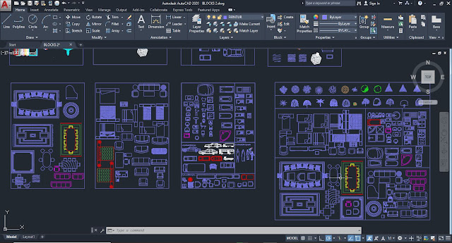 4 Autocad Blocks Library Free Download