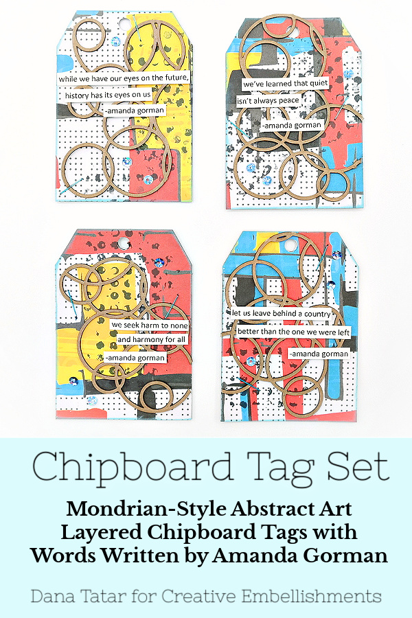 Inspirational Abstract Tag Set - Creative Embellishments