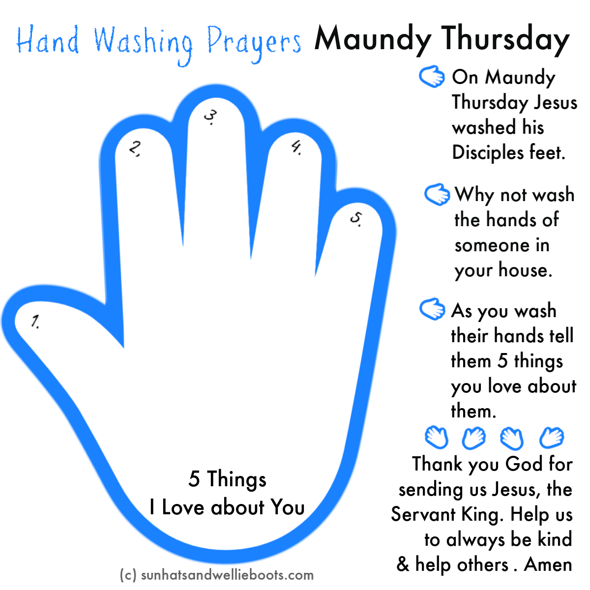 Sun Hats & Wellie Boots: Free Maundy Thursday Printables for kids to ...