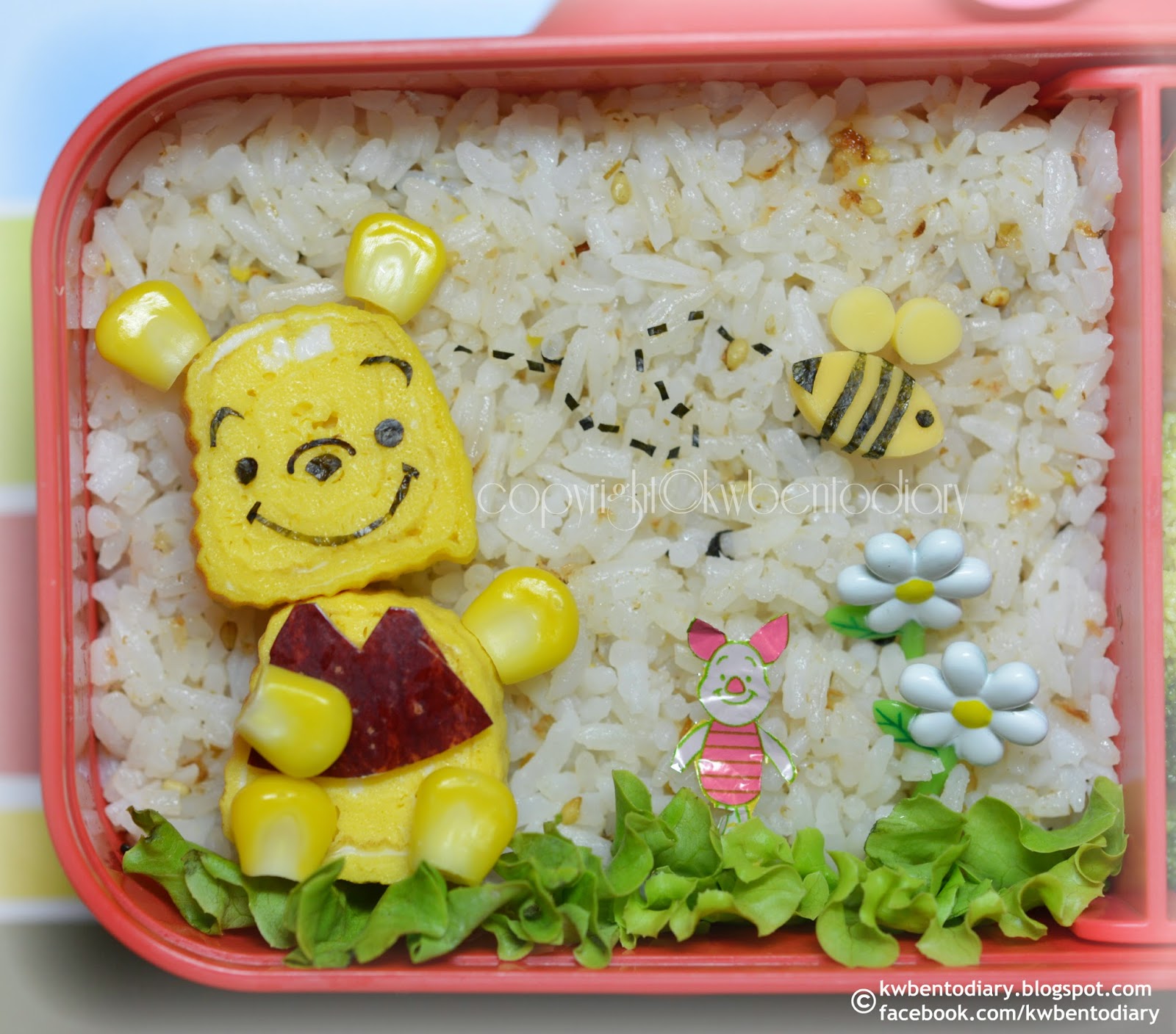 Karenwee's Bento Diary: Bento2014#May26~Winnie The Pooh Monbento