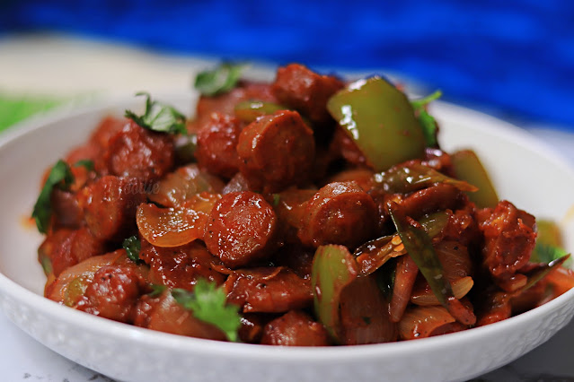 Chilli Sausage | How to make Spicy Chiili Sausage