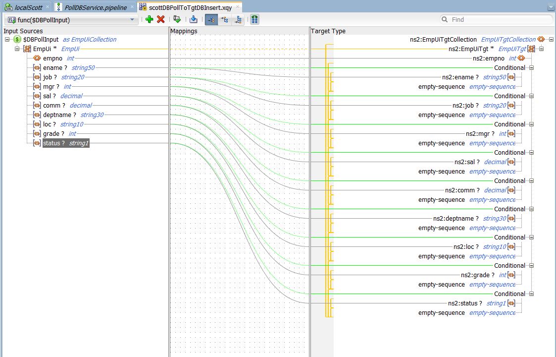 Osb Db Adapter Poll Delete Physical Records Using Oracle Service