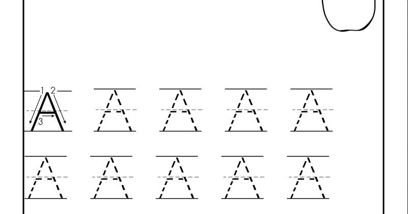 LEMBAR KERJA BELAJAR MENULIS ALPHABET UNTUK ANAK PRA SEKOLAH | Belajar ...