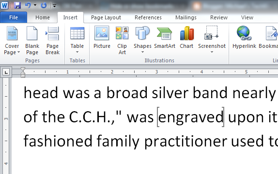 Michael's TechBlog: Word 2010 - can't get rid of grey square brackets?