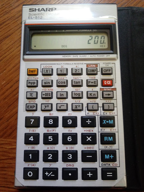 Eddie's Math and Calculator Blog: Retro Review: Sharp EL-512 Scientific ...