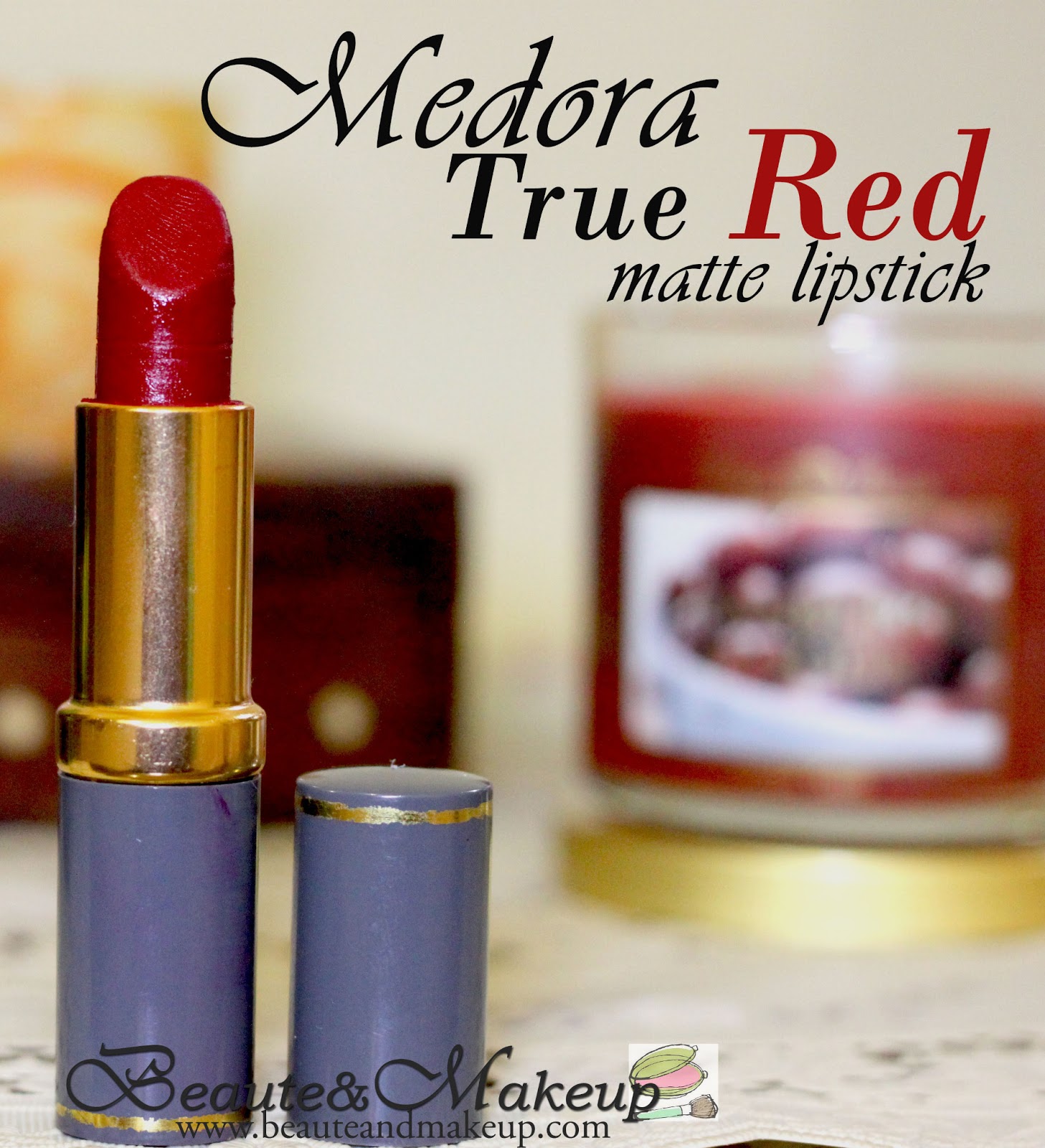 Medora Matte Lipstick -True Red #283 | Glossicious by Sarah - Pakistani ...