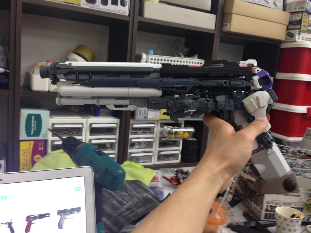 GUNDAM GUY: Gundam Model 'Kit Bash' Magnum Pistol - Custom Build