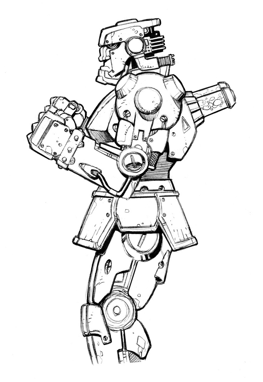 Tom McWeeney Illustrator/Designer: Rock 'Em Sock 'Em Robots Redesign